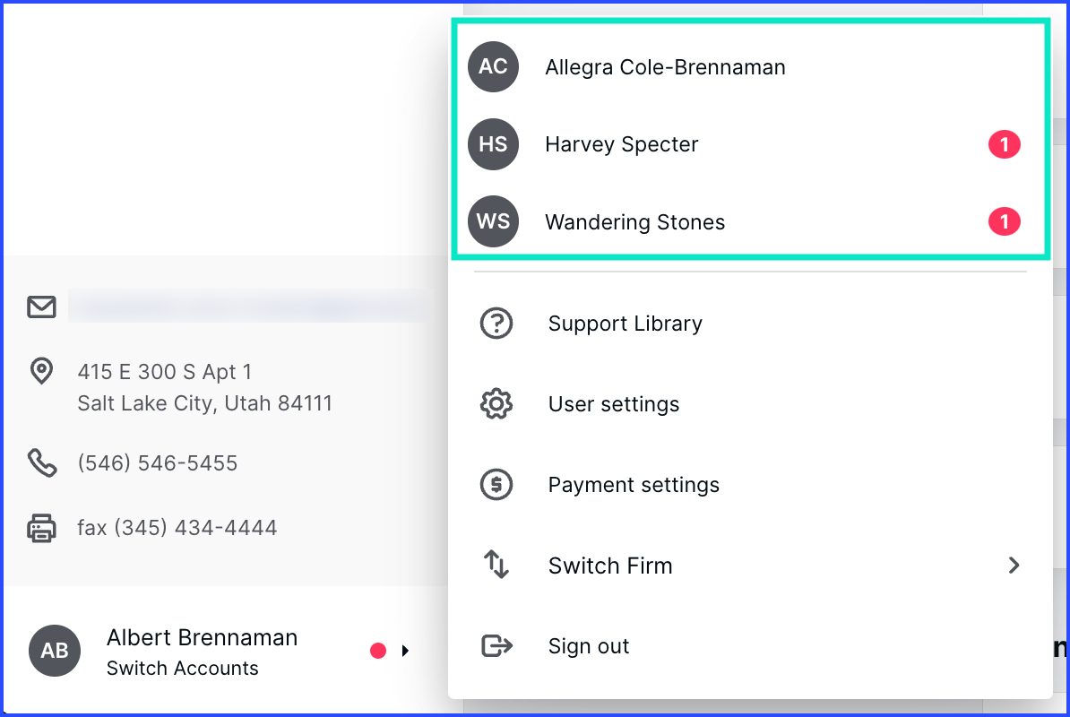 Switch Between Client Portals on the Web – Canopy