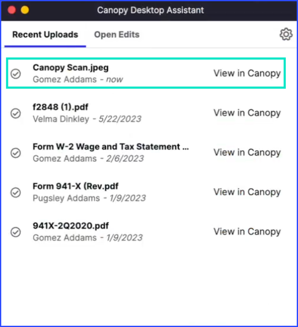 Scan to Canopy With the Desktop Assistant – Canopy