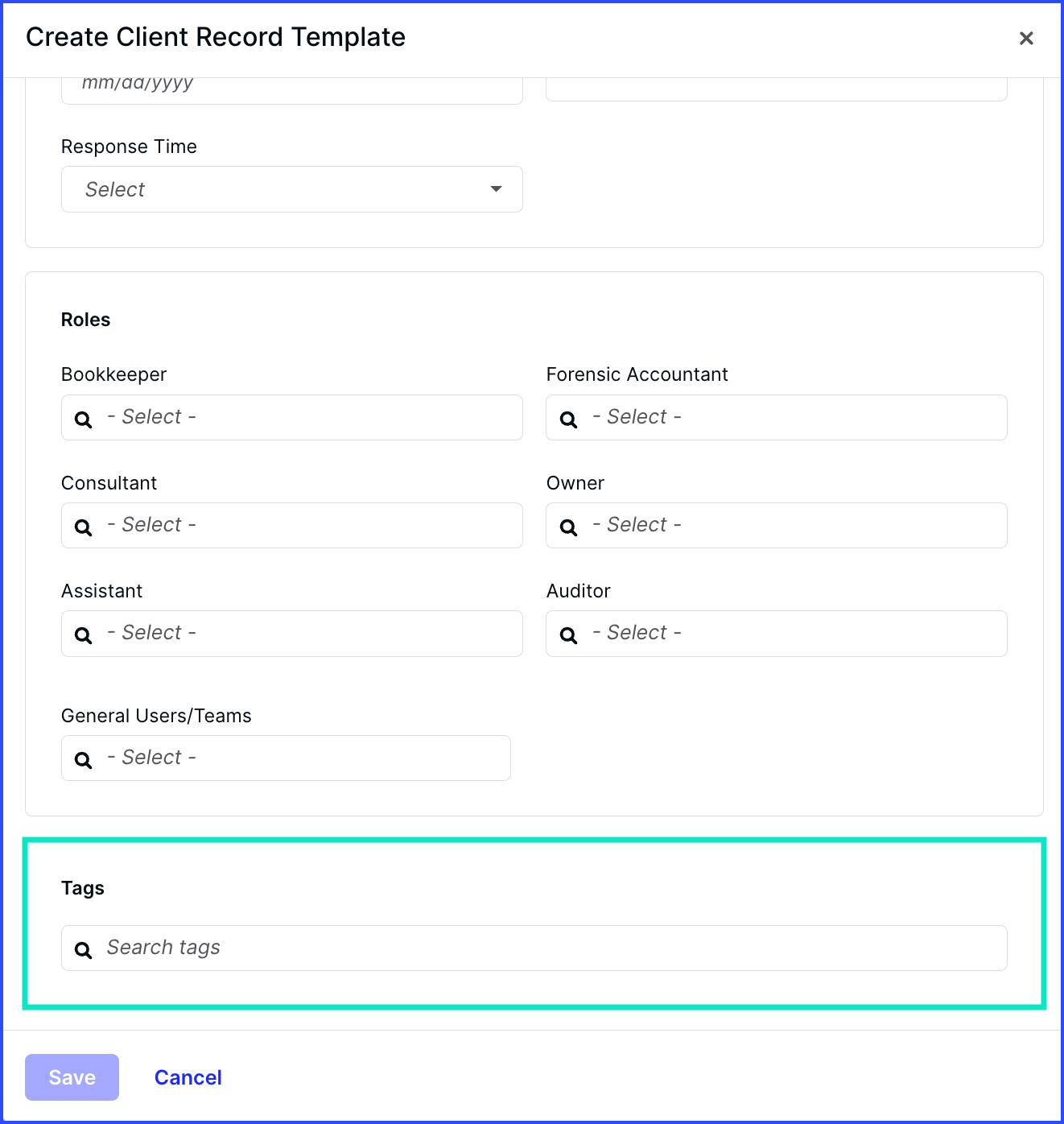 Use Client Record Templates – Canopy