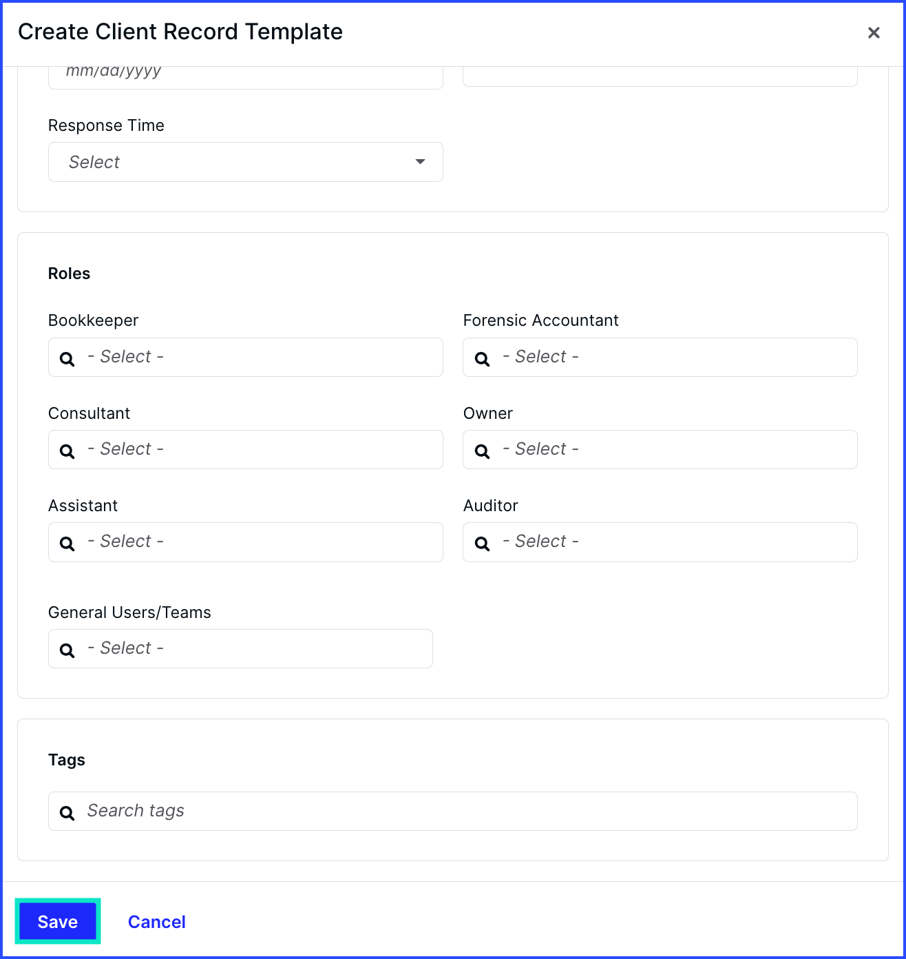 Use Client Record Templates – Canopy